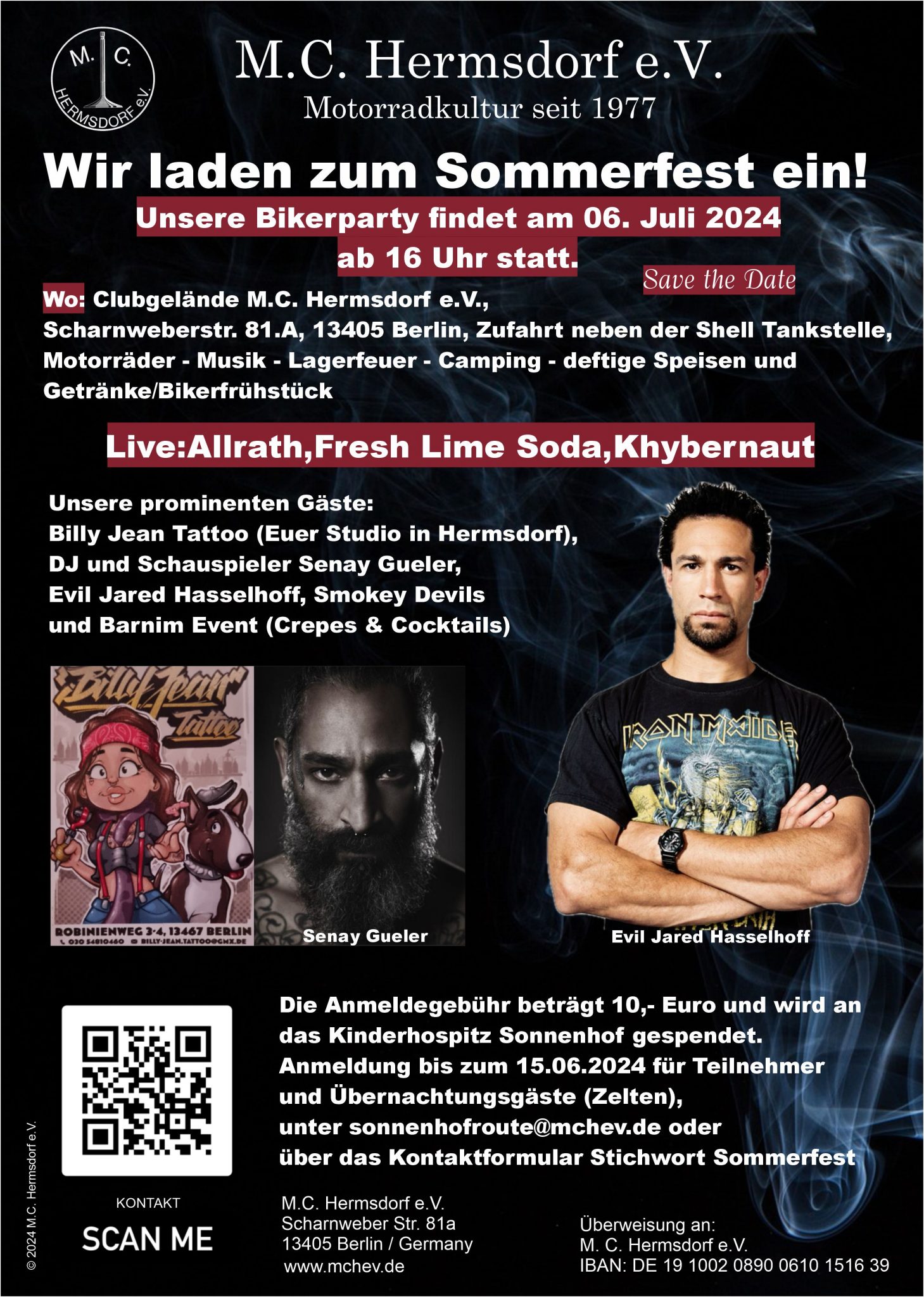 Sommerfest 2024 mit Evil Jared Hasselhoff, Billy Jean Tattoo und DJ und ...